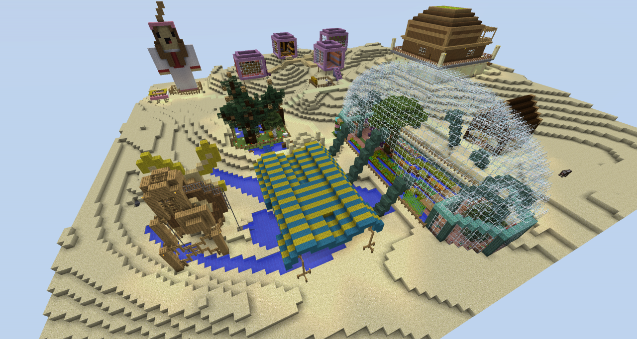 Desert DEPO desert shoping and survival. Minecraft Map