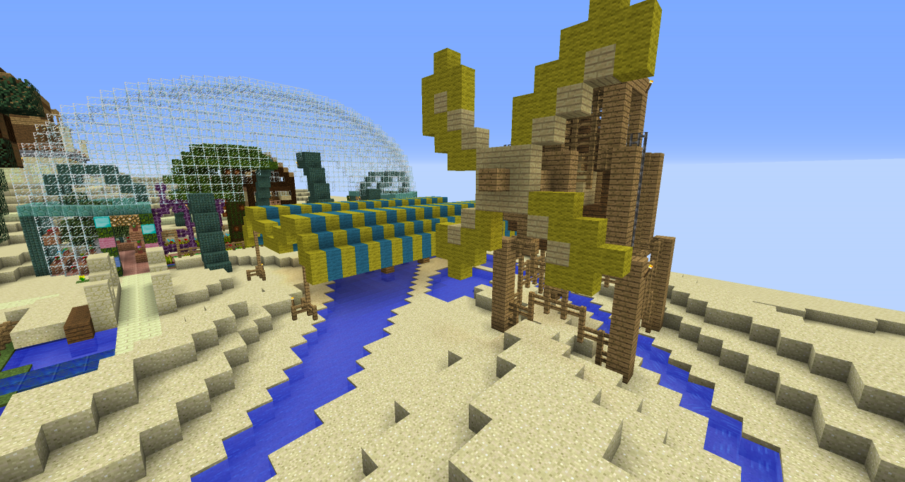 Desert DEPO desert shoping and survival. Minecraft Map