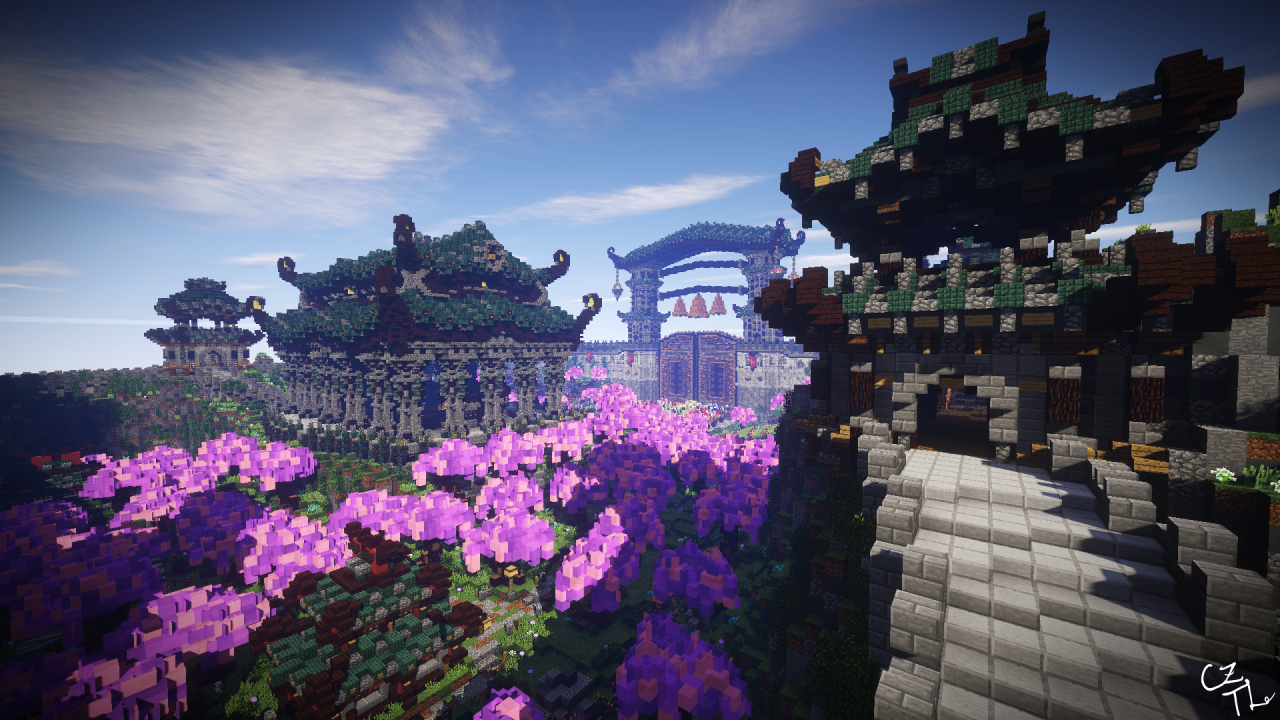 Chinese Temple Lobby Minecraft Map