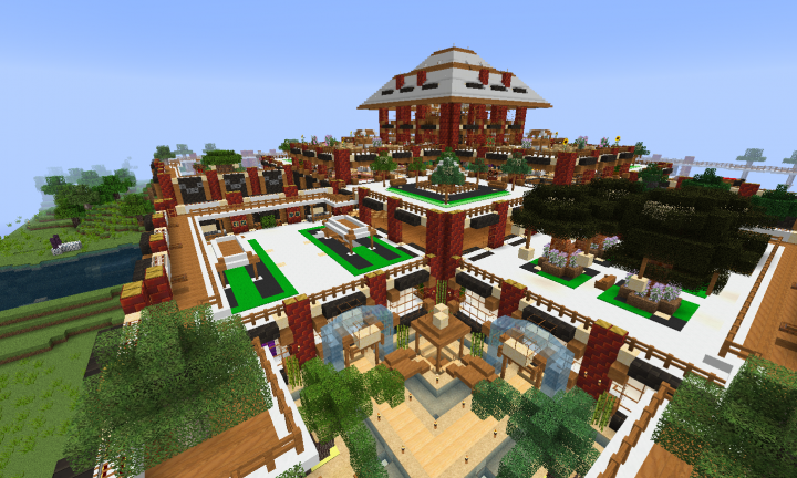 Giant Square House Minecraft Map