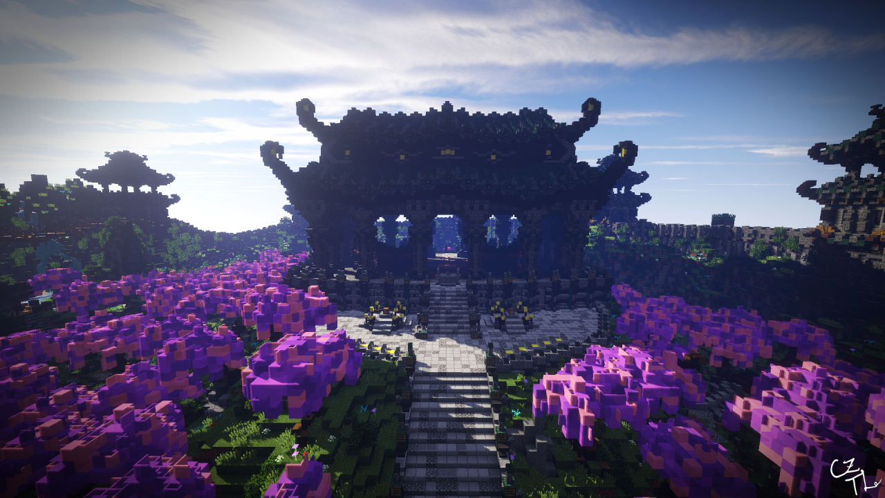 Chinese Temple Lobby Minecraft Map