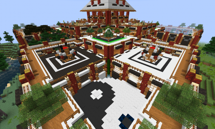 Giant Square House Minecraft Map