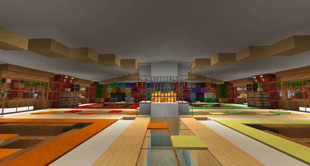Giant Square House Minecraft Map