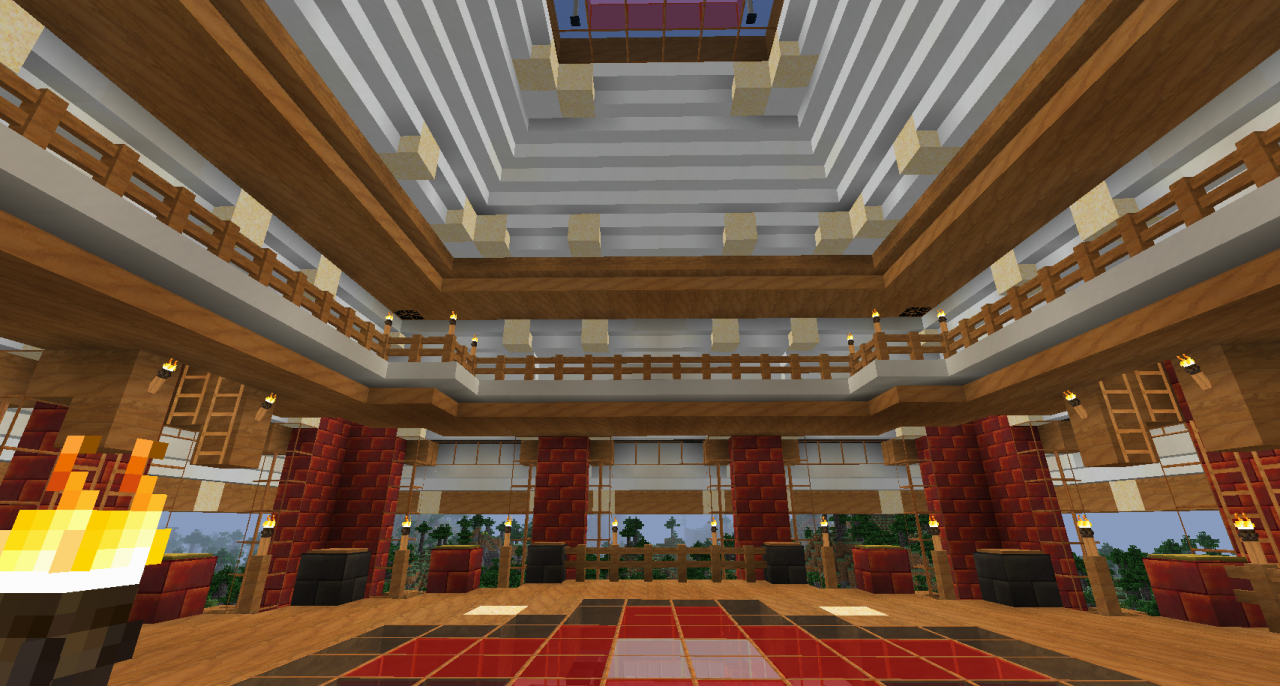 Giant Square House Minecraft Map