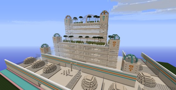 futuristic castle Minecraft Map