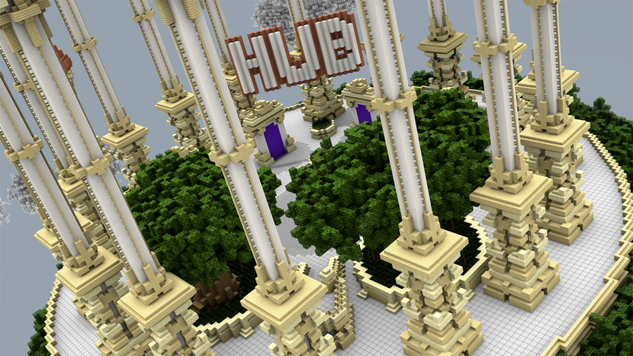 [Free Download] Server Hub - Above the clouds Minecraft Map