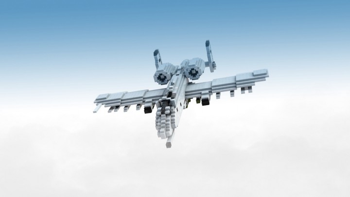 3:1 scale A-10 thunderbolt Minecraft Map