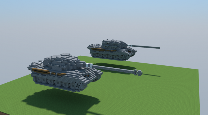 Panzer VI Ausf. B Tiger2 & Jagdtiger (4:1) Minecraft Map