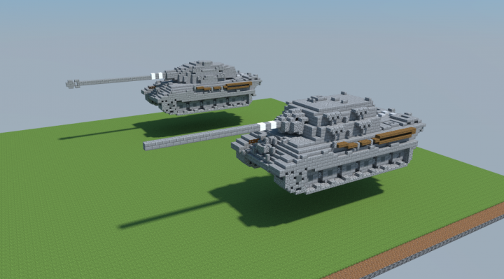 Panzer VI Ausf. B Tiger2 & Jagdtiger (4:1) Minecraft Map