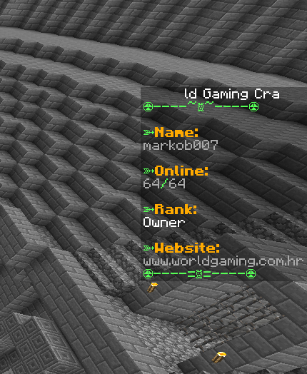 World Gaming Craft Minecraft Server