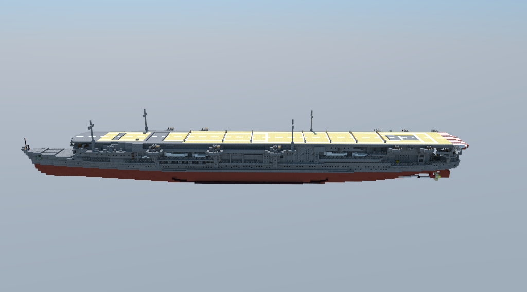 Japanese Light Aircraft Carrier Ryujo Minecraft Map