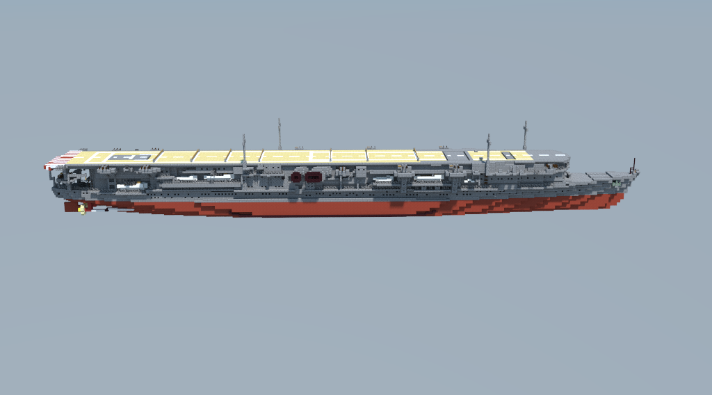Japanese Light Aircraft Carrier Ryujo Minecraft Map