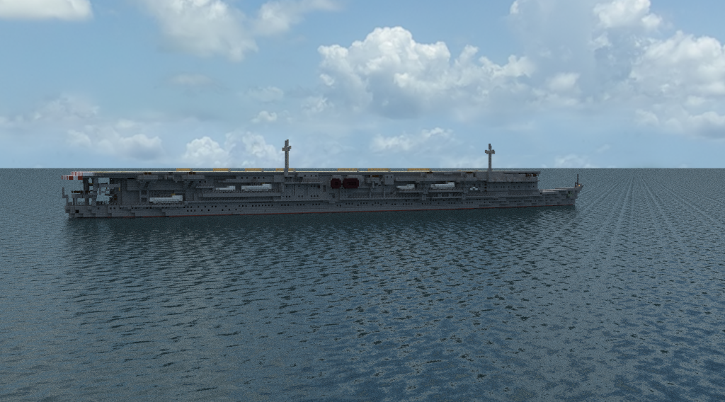 Japanese Light Aircraft Carrier Ryujo Minecraft Map
