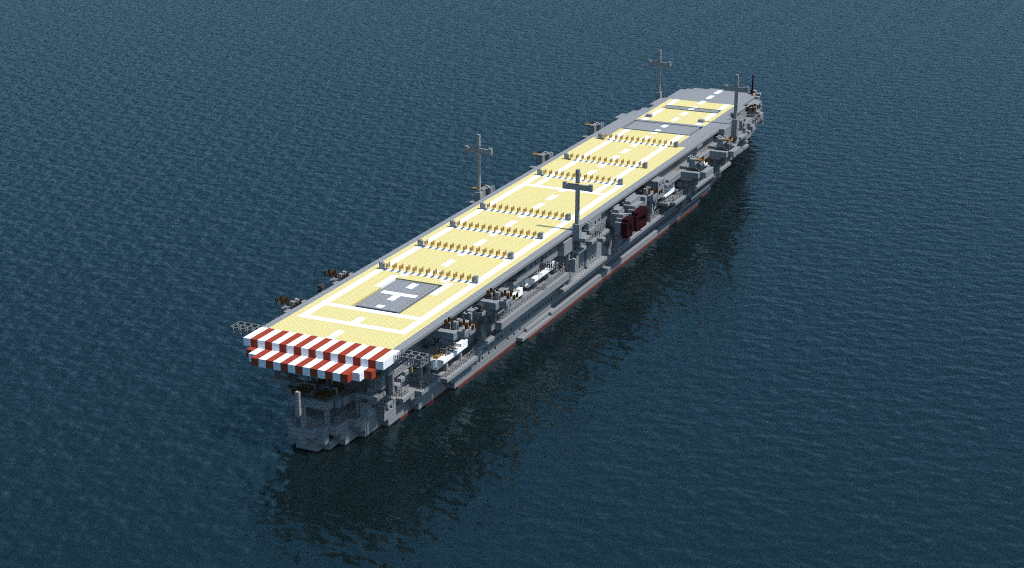 Japanese Light Aircraft Carrier Ryujo Minecraft Map