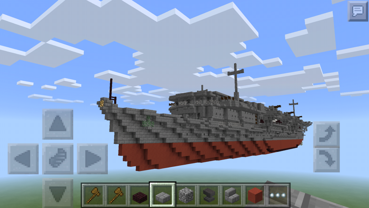 Japanese Light Aircraft Carrier Ryujo Minecraft Map