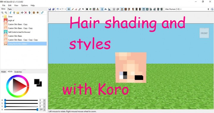 Shading Hair (Different Styles)