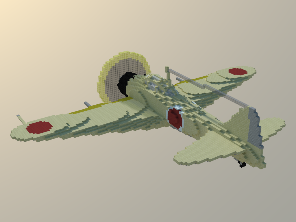A6M Zero Fighter Minecraft Map