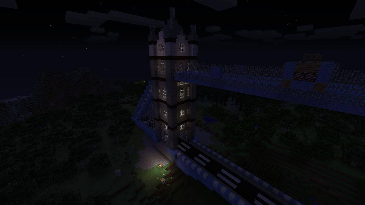 Apprentice crafter's first builds - 4 - Tower Bridge Minecraft Map