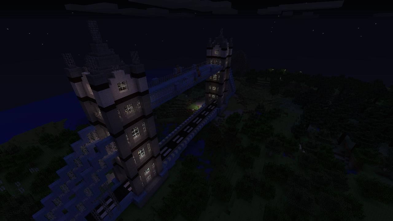 Apprentice crafter's first builds - 4 - Tower Bridge Minecraft Map
