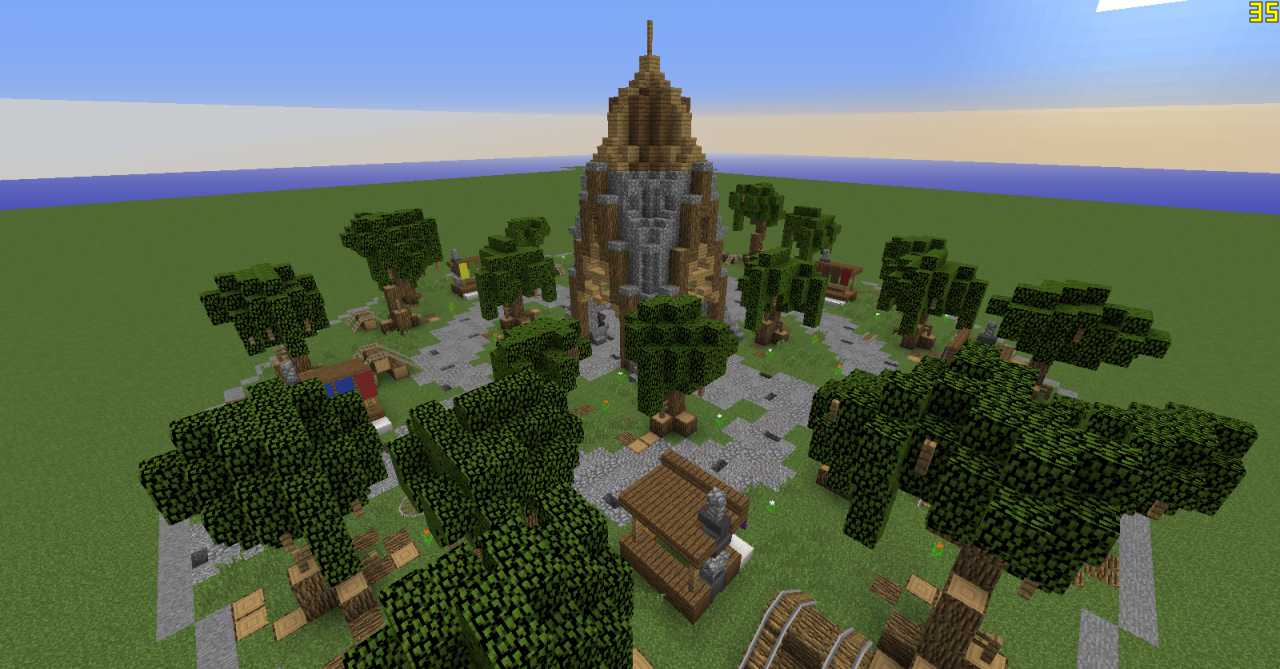 Small spawn for small server Minecraft Map