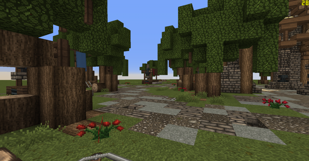 Small spawn for small server Minecraft Map