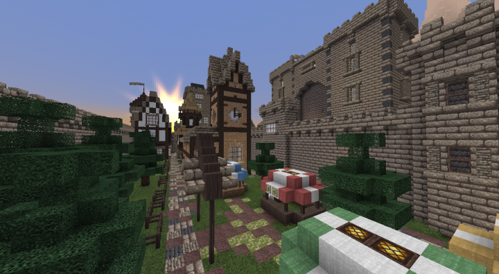 Medieval Walled City Minecraft Map