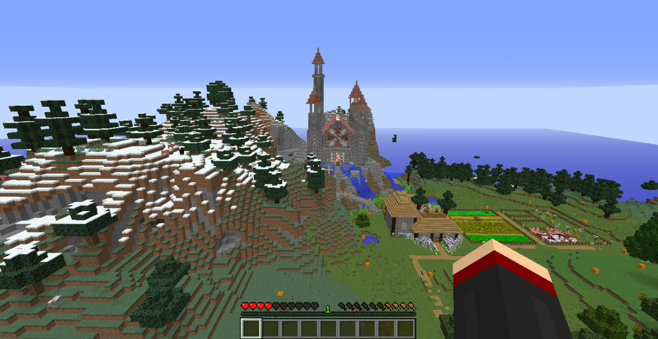 Survival Mode Castle build Minecraft Map