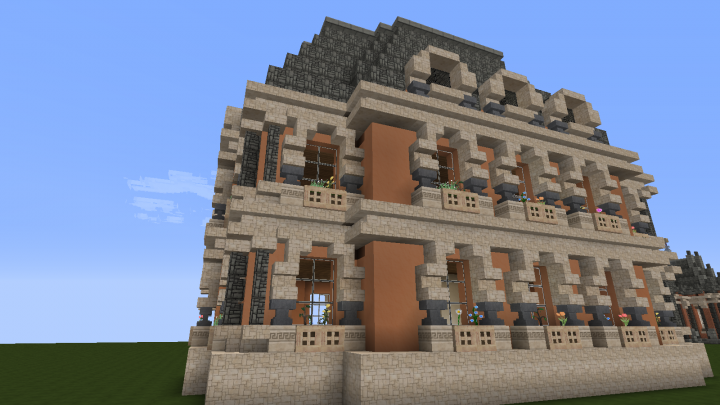 Traditional Baroque looking mansion Minecraft Map