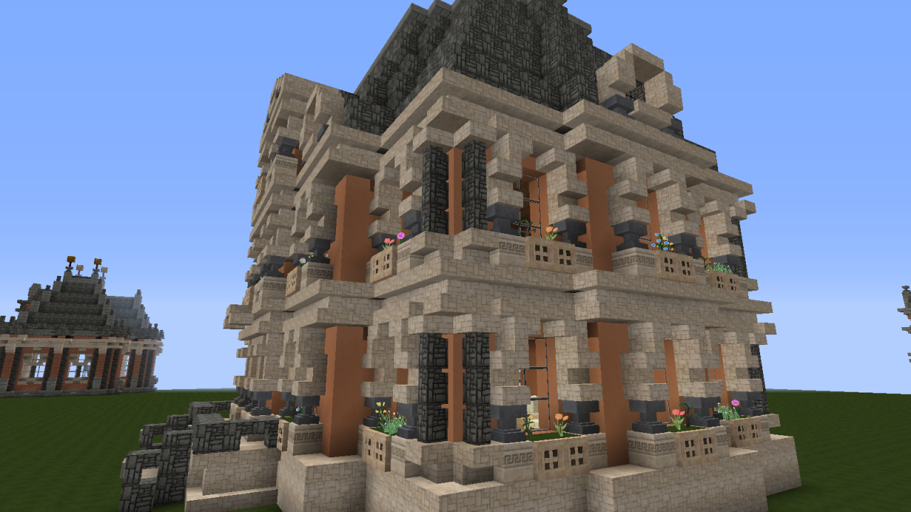 Traditional Baroque looking mansion Minecraft Map