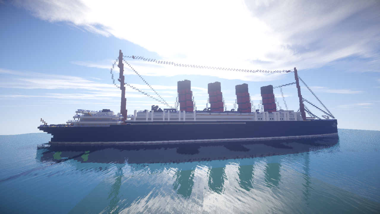 RMS Lusitania + download Minecraft Map