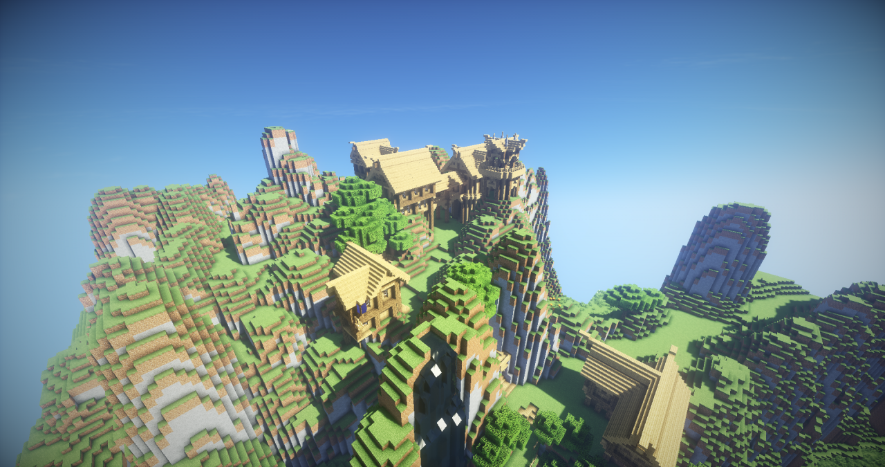 Cliff Village Minecraft Map