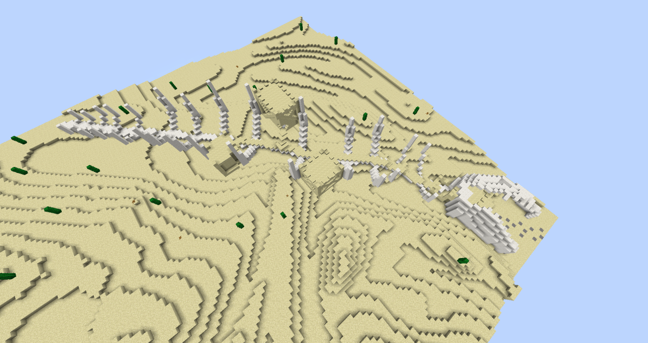 Skulltown: Desert Town in Skeleton Minecraft Map