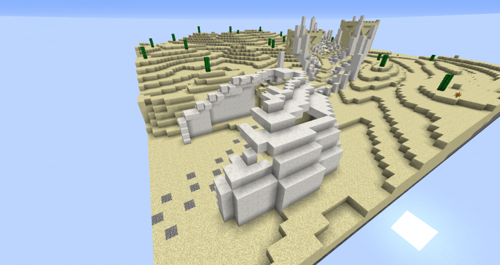 Skulltown: Desert Town in Skeleton Minecraft Map