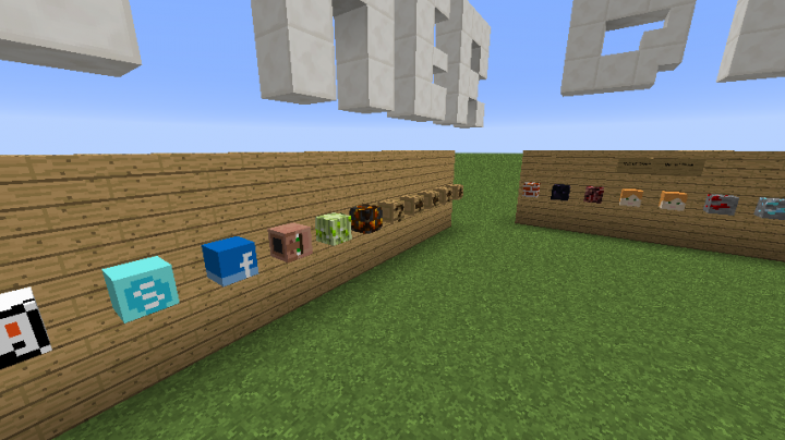 All player Heads Minecraft Map