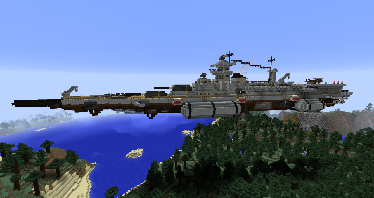 Admiral Hipper-Class Airship Flightdeckcruiser Minecraft Map