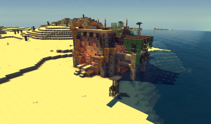 Desert Shore House Minecraft Map