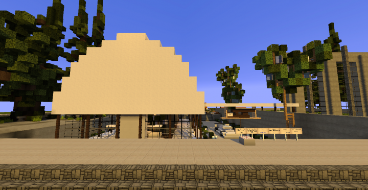 Modern House "Half Moon" 8th post Minecraft Project