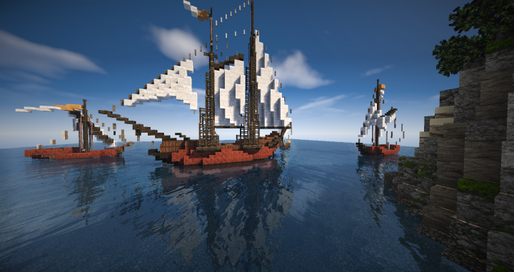 Spanish Renaissance Sailcraft [4 Boats] Minecraft Map