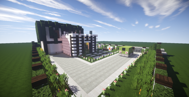 Modern house with quartz Minecraft Map