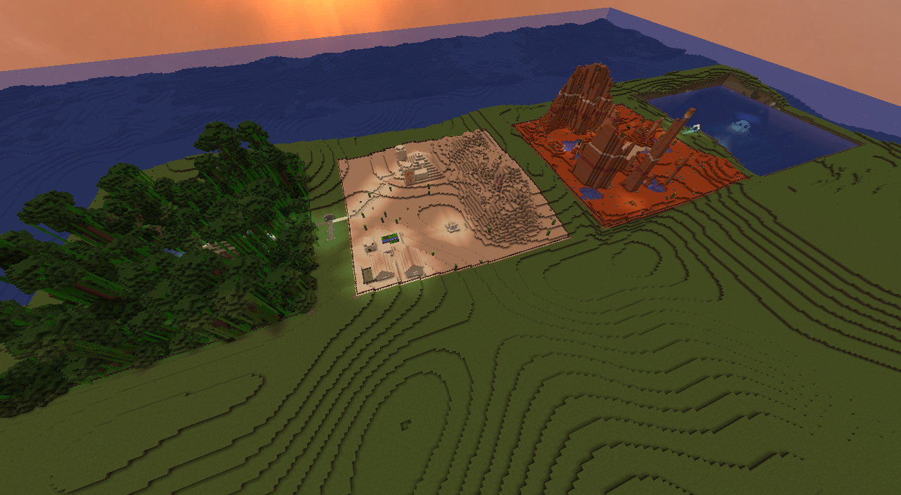 Texture pack and biome test world Minecraft Map