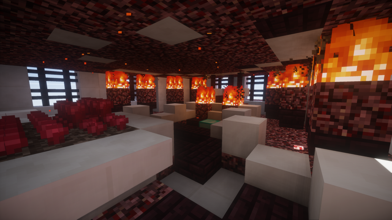 The Netherchadnezzer - Flying prison (8 cells) - downloadable Minecraft Map