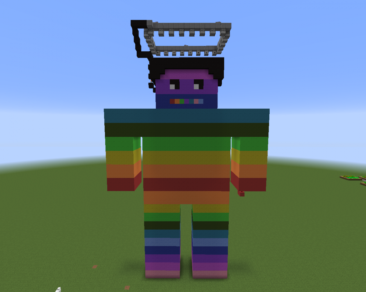 Rainbow Man Burning Map Minecraft Map