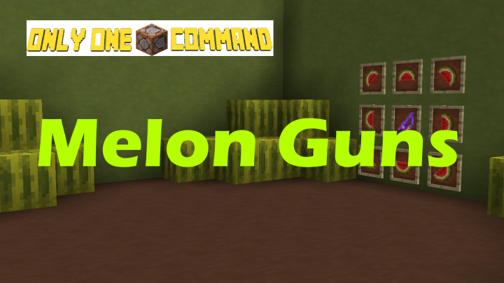 Melon Guns - Only One Command Minecraft Map