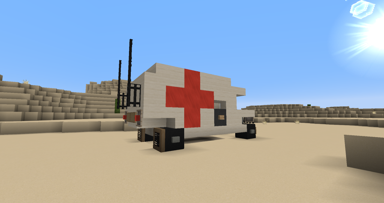 HMMWV M997 Ambulance Humvee Minecraft Map