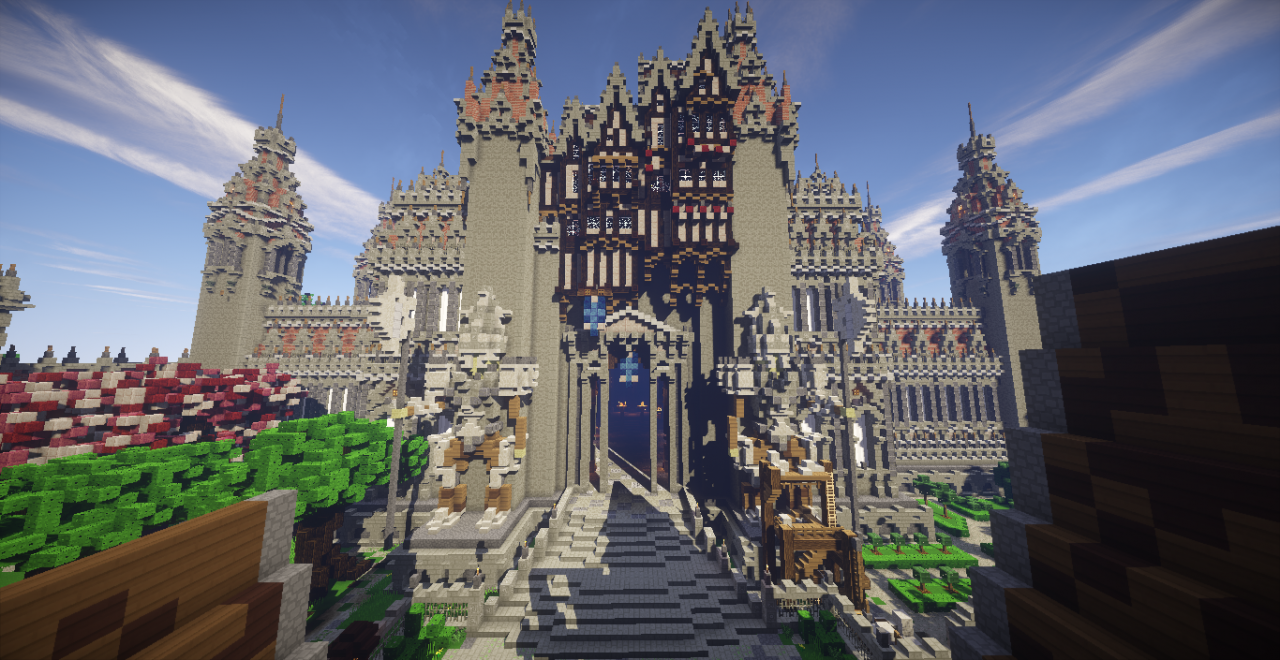 Random Castle + Town Minecraft Map