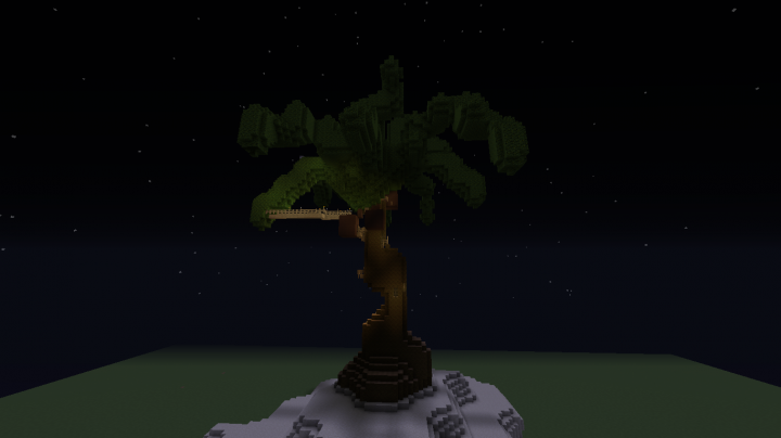 Burning map palm trees Minecraft Map