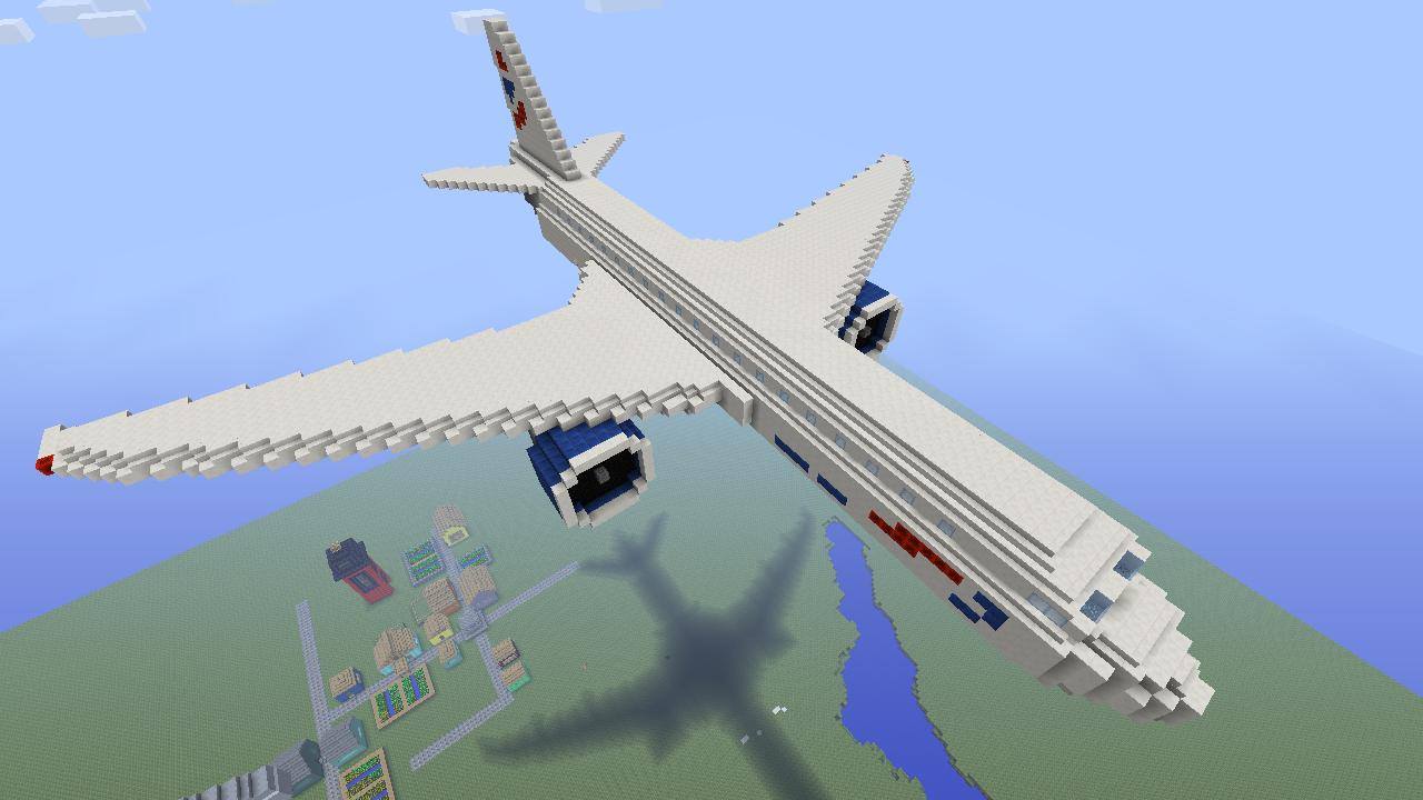 Apprentice crafter's first builds - 1 - Passenger Jet Minecraft Map