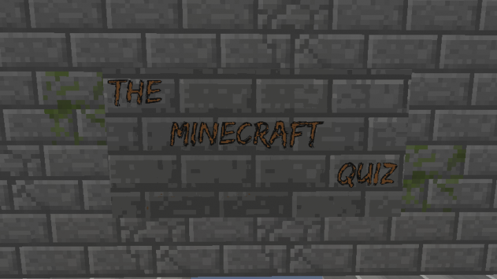 The Minecraft Quiz Minecraft Map