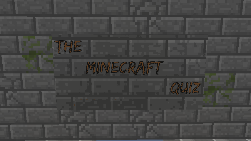 The Minecraft Quiz Minecraft Map