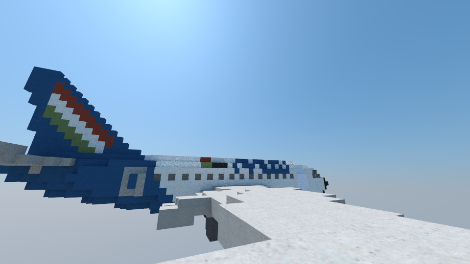 Malev Airlines 737-200 Minecraft Map